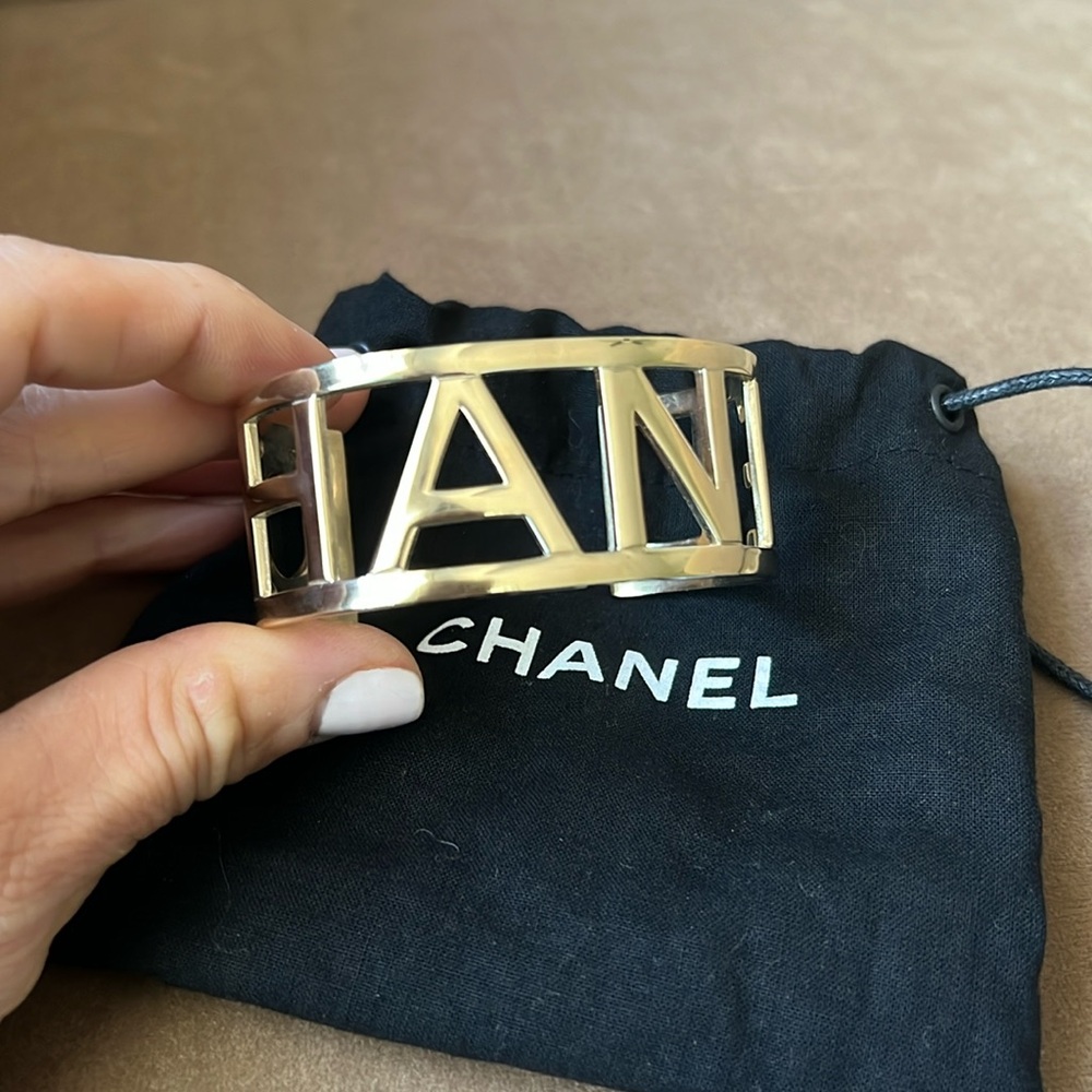 Chanel Gold Cuff - Gem
